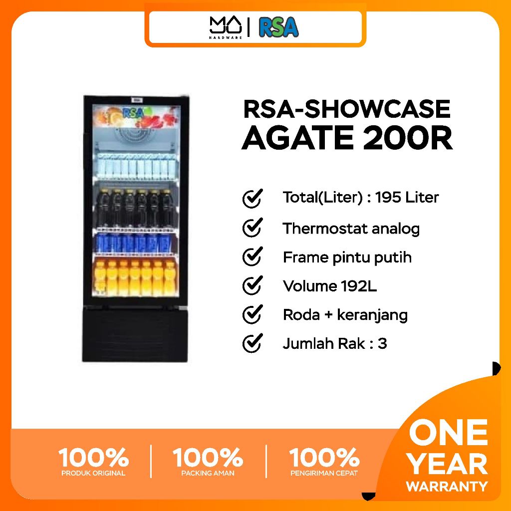 Jual Kulkas SHOWCASE RSA AGATE-200 | Shopee Indonesia