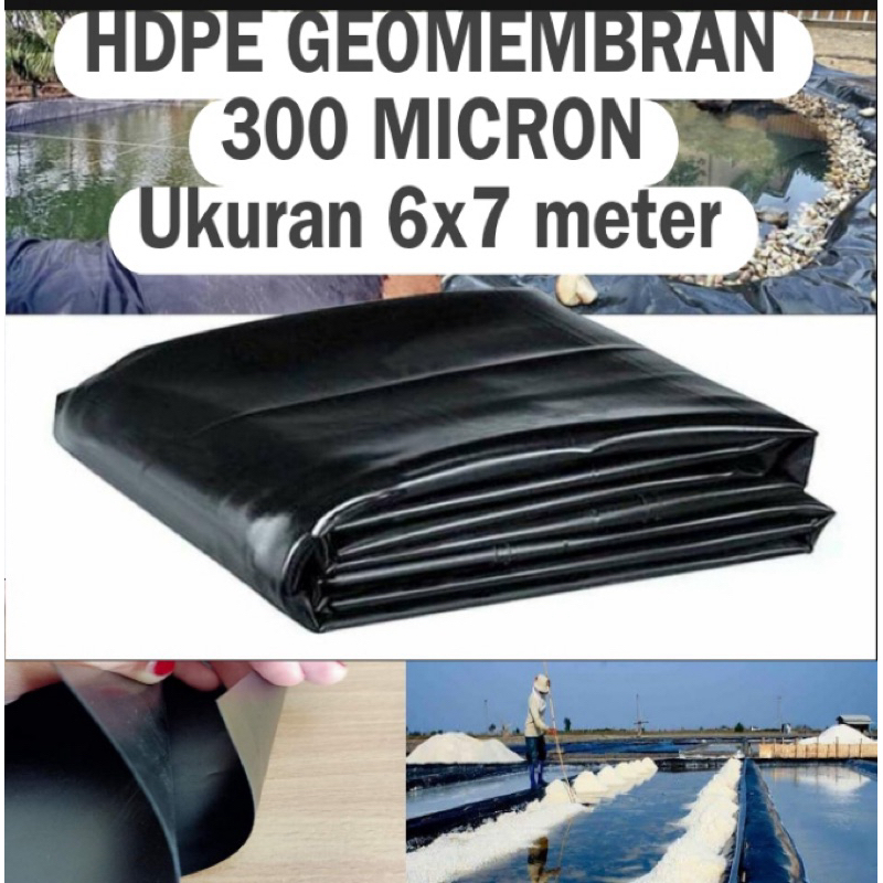 Jual Plastik Hdpe Geomembran Tebal 300 Micron Ukuran 6x7 Meter ( kolam ...
