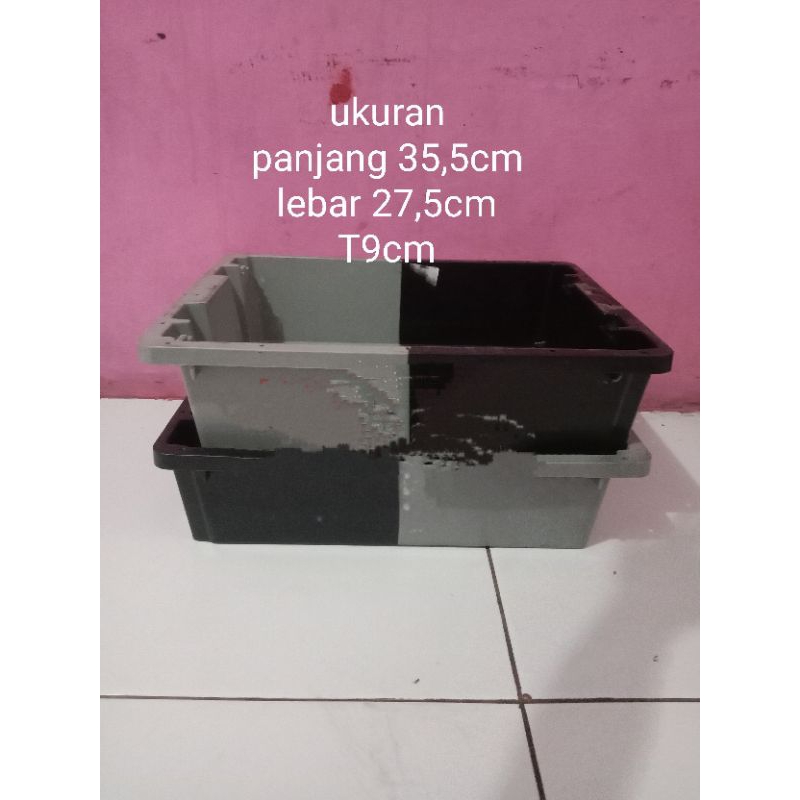 Jual box plastik keranjang box susun box cupang box ikan ukuran 33,5x27 ...