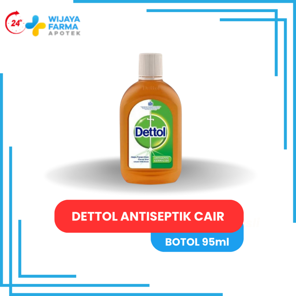 Jual DETTOL ANTISEPTIC CAIR 95 ML BOTOL | Shopee Indonesia