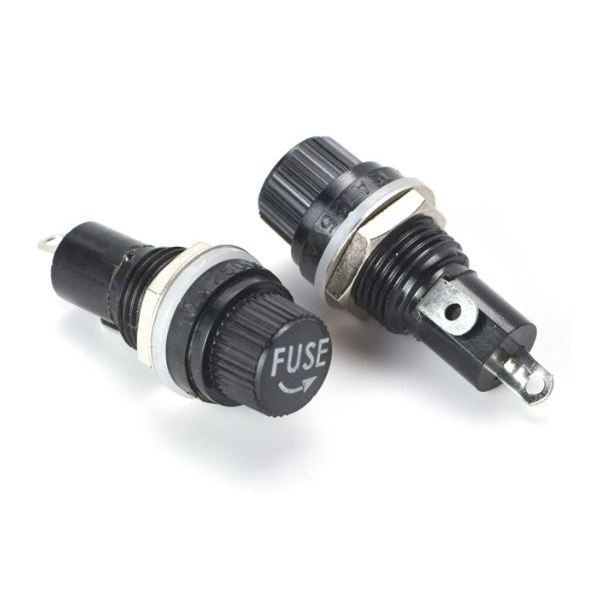 Jual Fuse Holder 5x20mm Dudukan Sekring Kaca 10A 250V AC Tahan Panas ...