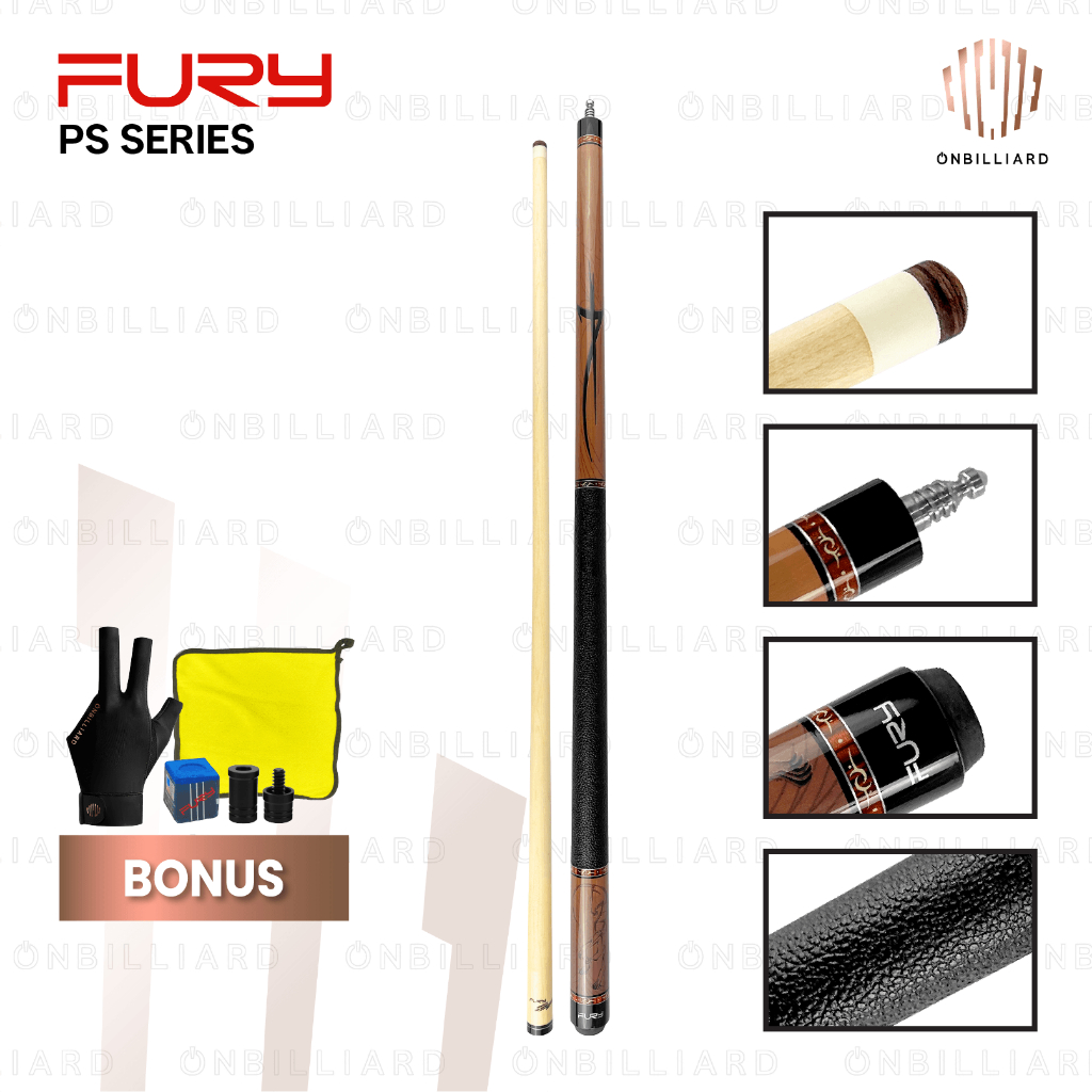 Jual Stick Billiard Fury PS Series PS-13 PS-14 Cue / Stik Billiar Fury ...