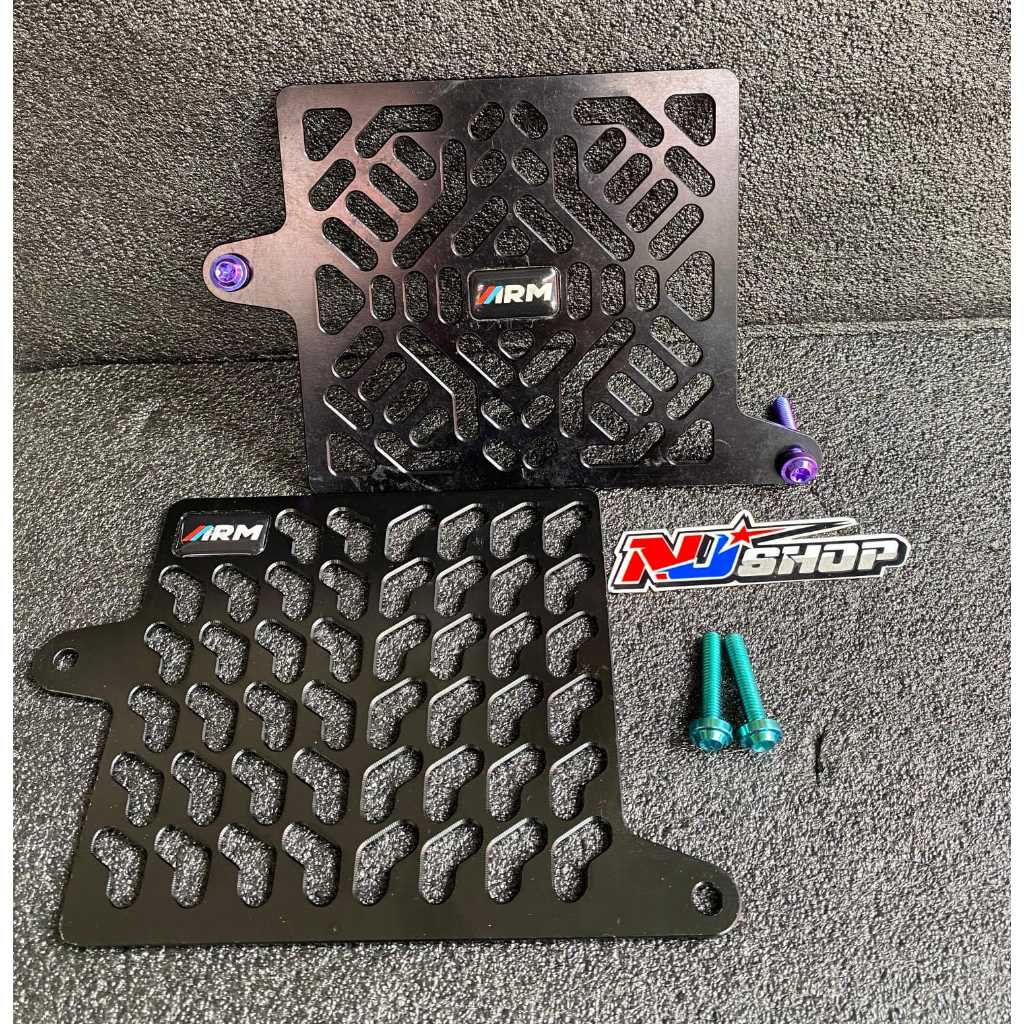 Jual SET COVER RADIATOR ARM VARIO 160 DENGAN BAUT TITANIUM ORIGINAL ...