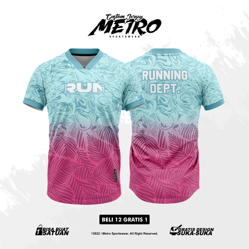 Jual Jersey Lari Custom Design Full Printing | Shopee Indonesia