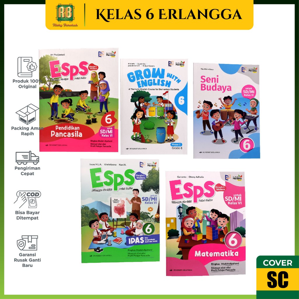 Jual Erlangga Buku Esps Ipas Matematika Pendidikan Pancasila Revisi Terbaru Kurikulum Merdeka ...