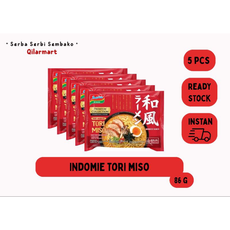 Jual INDOMIE TORI MISO PREMIUM COLLECTION JAPANESE MI INSTAN KUAH 86G-5 ...