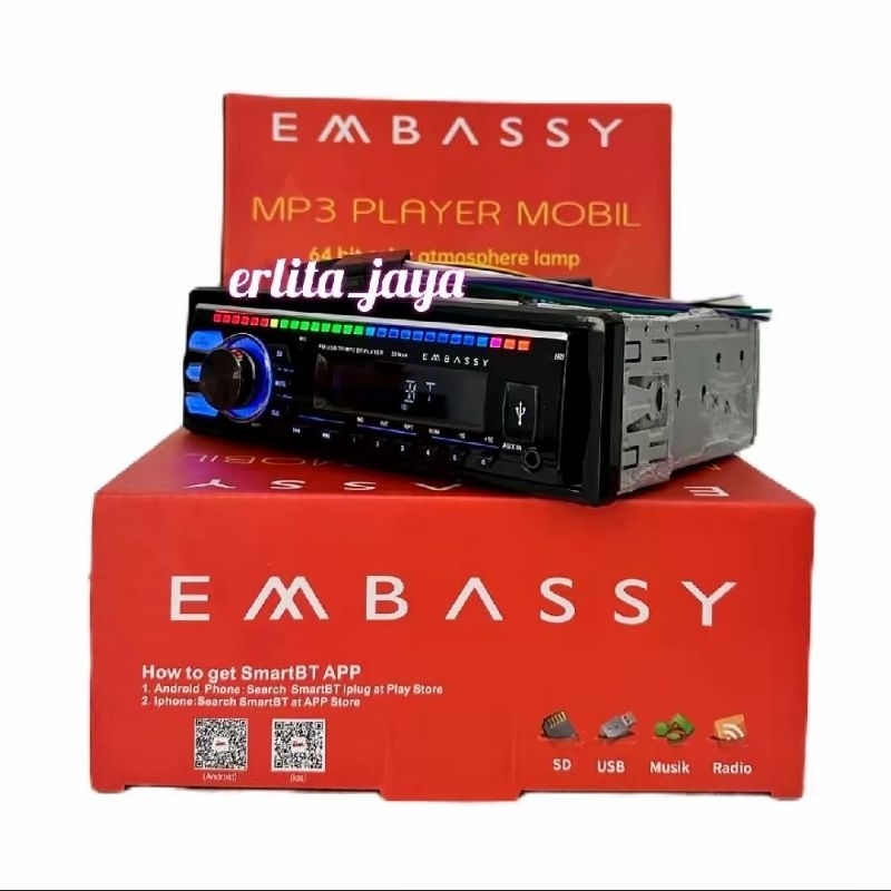 Jual EMBASSY TAPE MOBIL SD CARD,USB,MUSIC,RADIO MP3 PLAYER MOBIL ...