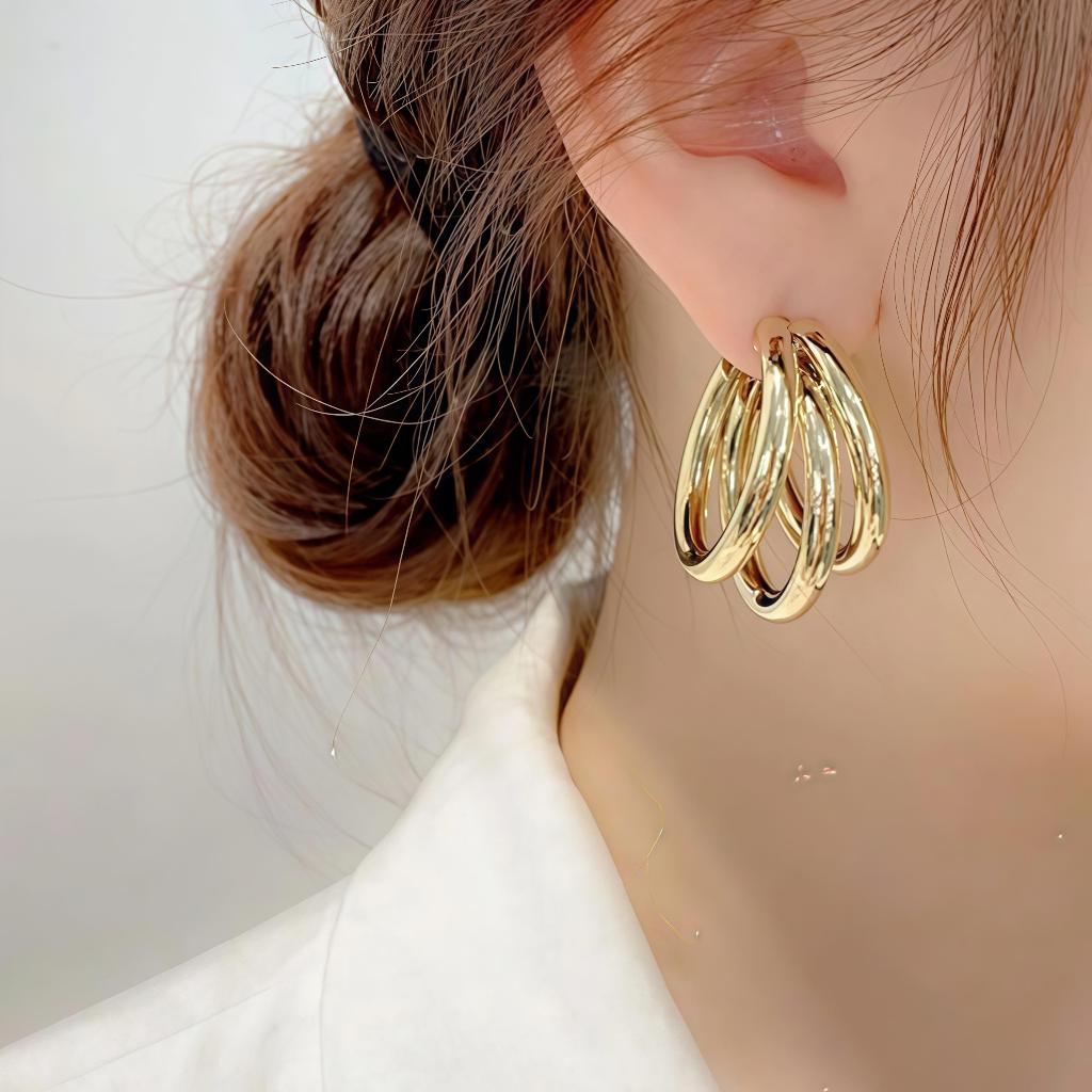 Jual Anting Bulat Logam Yang Tidak Teratur Dan Dekorasi Telinga ...