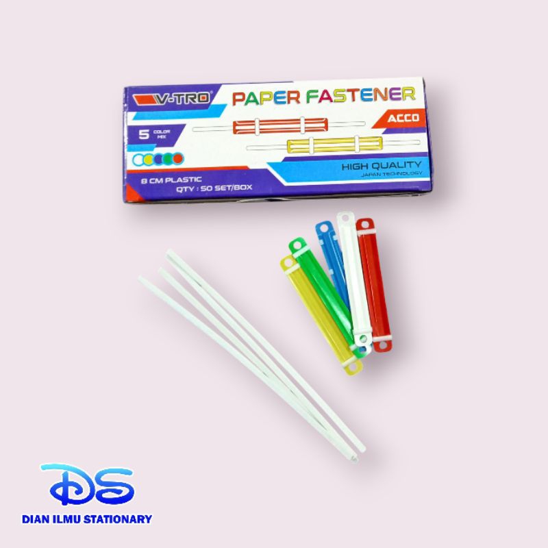 Jual acco paper fastener v-tro warna | Shopee Indonesia