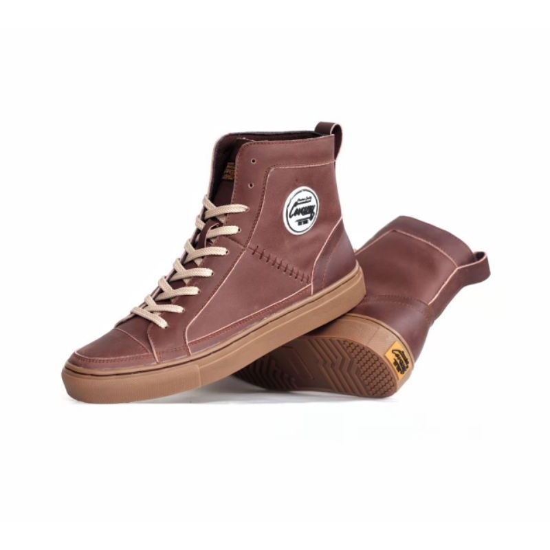 Jual SULTAN FOOTWEAR - Tidore Series | Sepatu Boots Pria Sneakers High Kulit Asli | Shopee Indonesia