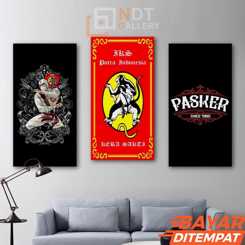 Jual NDT[15X30] Hiasan Dinding IKSPI Kera Sakti Poster Pasker Estetik Silat WallDecor IKSPI ...