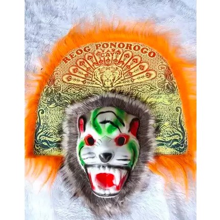 Jual Topeng Spon Harimau Reog Mini Mainan Anak Topeng Reog Bulu Kecil ...
