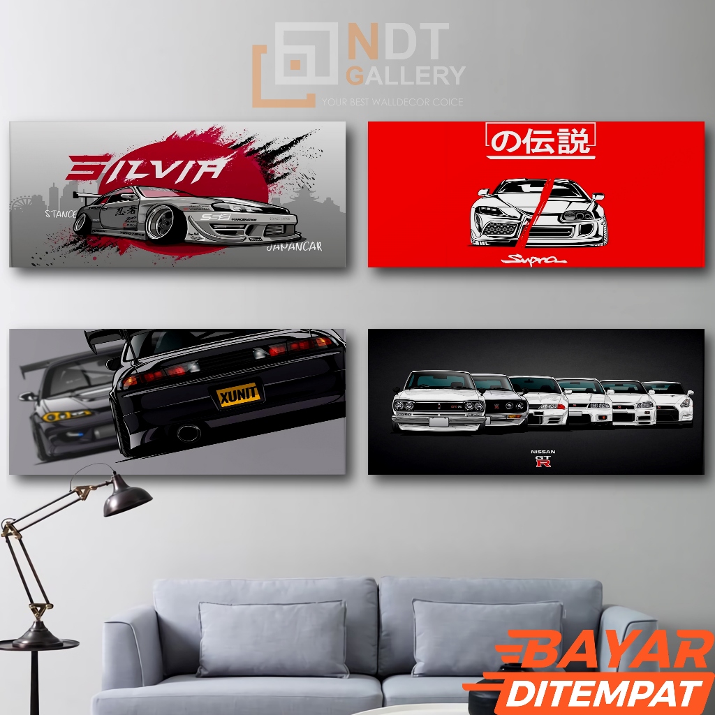 Jual NDT[30X15] Hiasan Dinding Mobil Poster JDM Pajangan Super Car ...