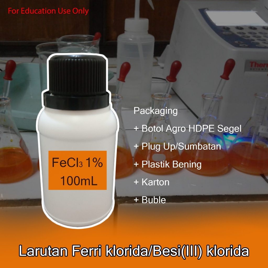 Jual Reagen Ferri Chloride 1% / Larutan FeCl3 1% 100ml | Shopee Indonesia