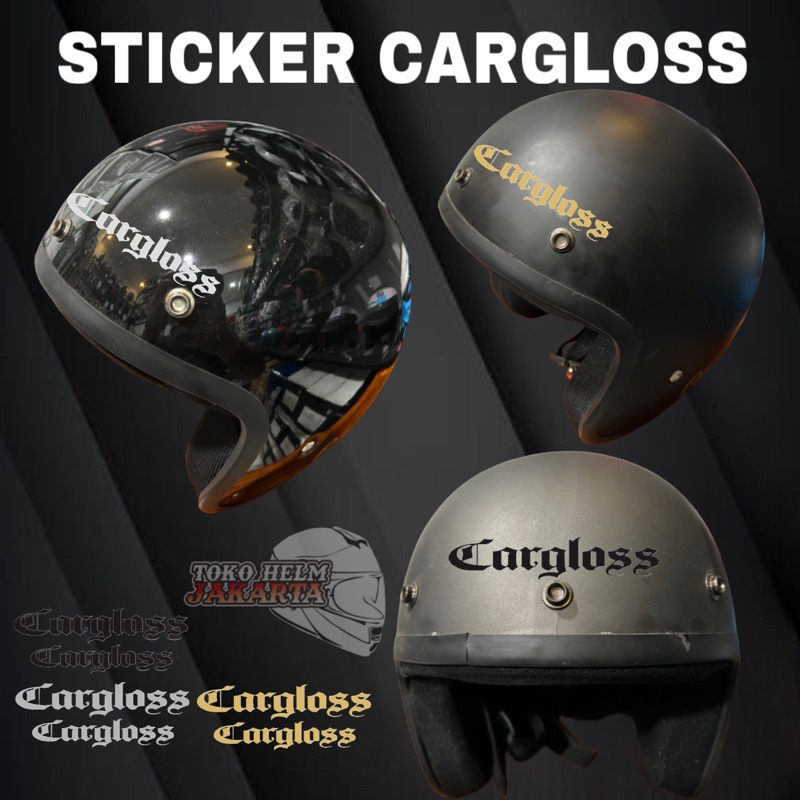 Jual Sticker cutting helm tulisan Cargloss | Shopee Indonesia