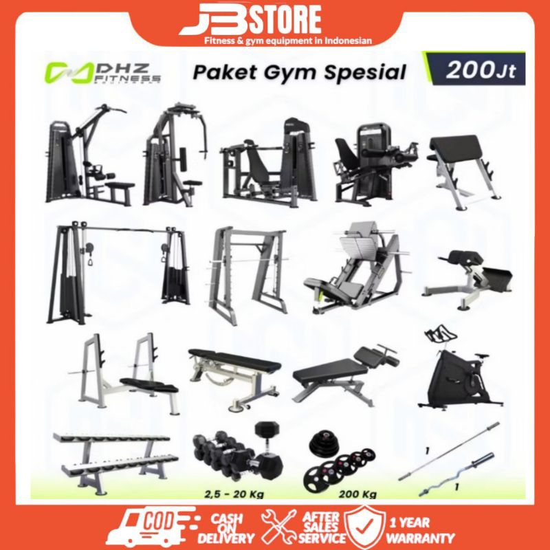 Jual Paket usaha alat fitnes gym center alat fitnes komplit untuk usaha ...