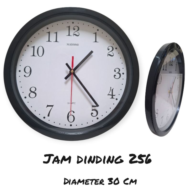 Jual Jam Dinding Kekinian Diameter 30 cm tipe 256 / Jam Dinding Mayomi ...