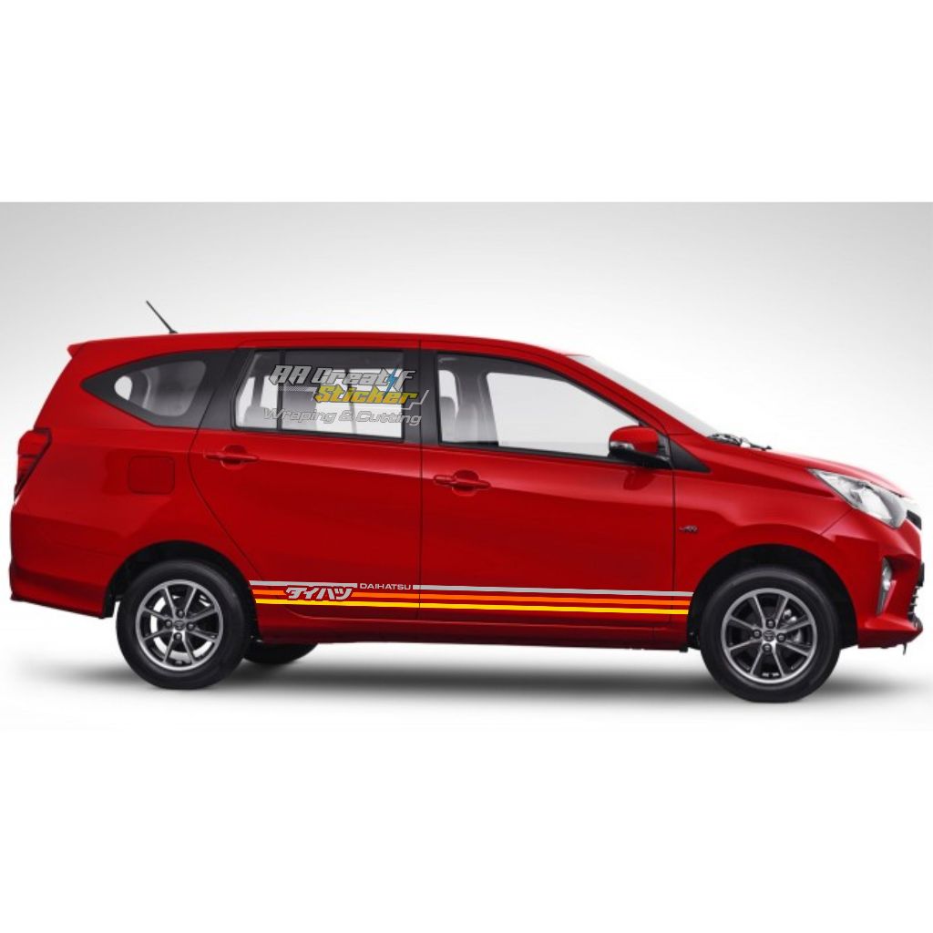 Jual CUTTING STICKER MOBIL daihatsu CALYA MINIMALIS 07 | Shopee Indonesia