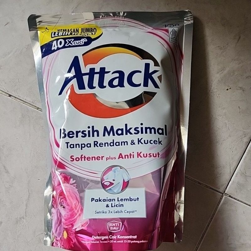 Jual Attack Softener Detergent cair 1200ml | Shopee Indonesia