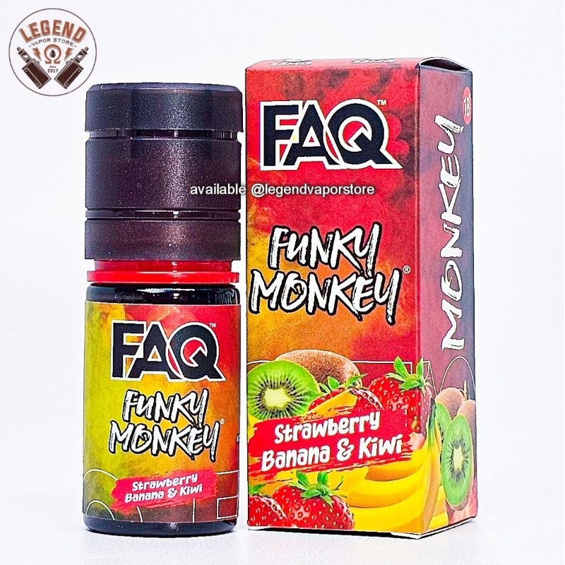 Jual SALT NIC - LIQUID FAQ FUNKY MONKEY Banana Strawberry Kiwi Blend 30ML 25MG AUTHENTIC ...