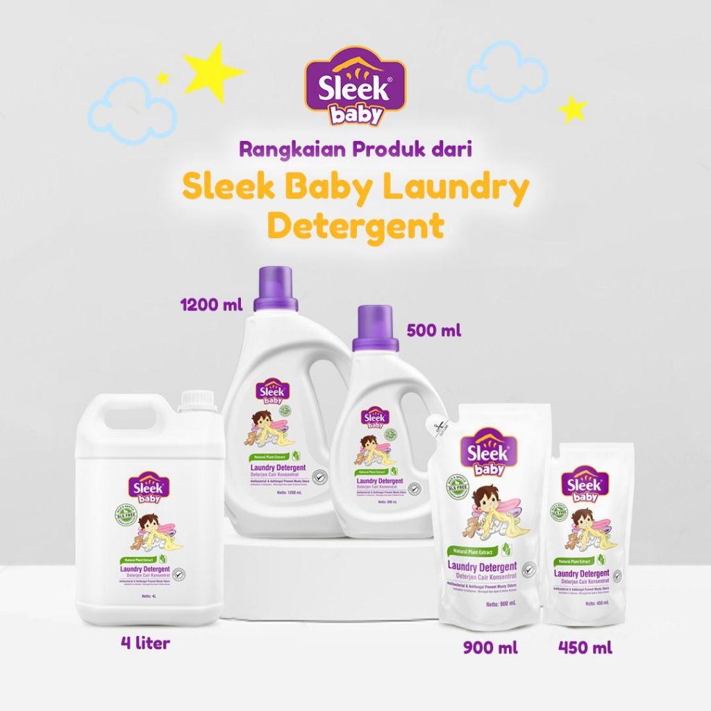 Jual SLEEK BABY Laundry Detergent sabun cuci baju / CLEANSER SABUN CUCI ...
