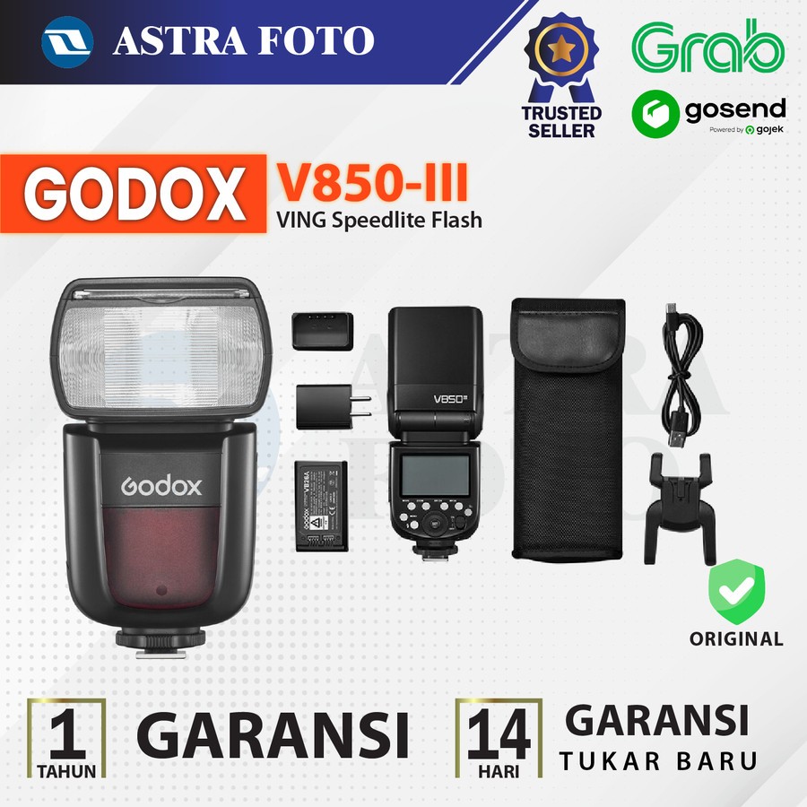 Jual GODOX V850III Flash Kamera Speedlite Lithium Battery | Shopee ...