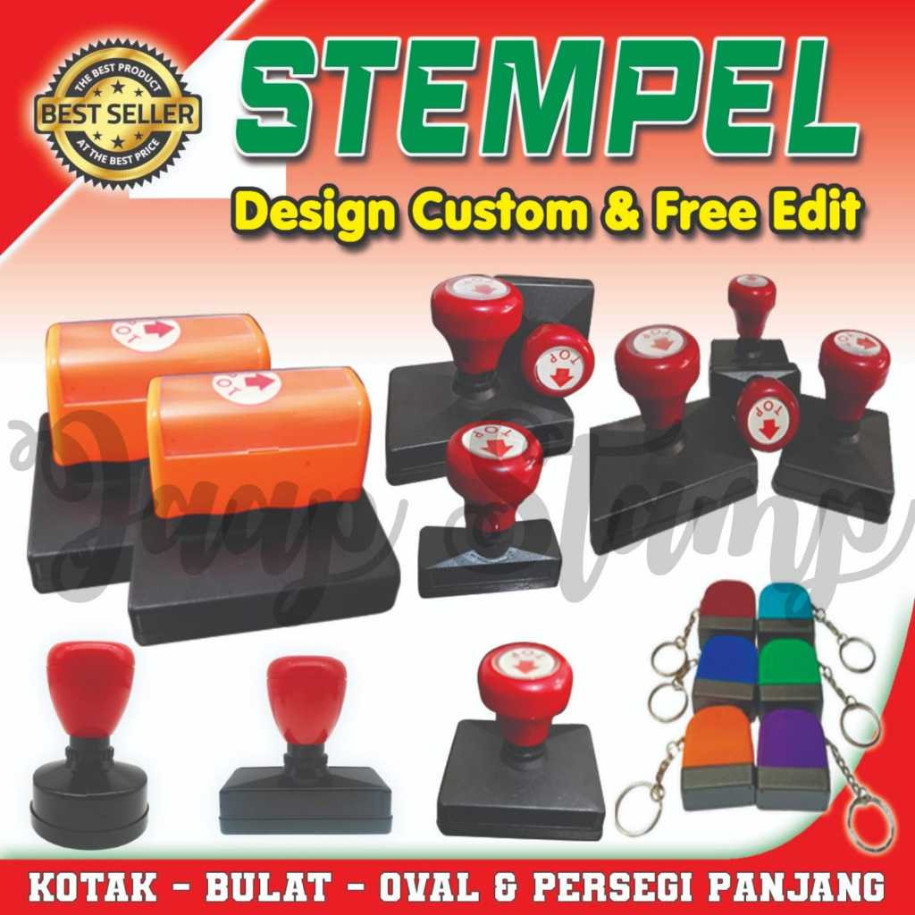 Jual Stempel Warna Otomatis | Design Custom | Stempel Lunas | Stempel Unboxing | Shopee Indonesia