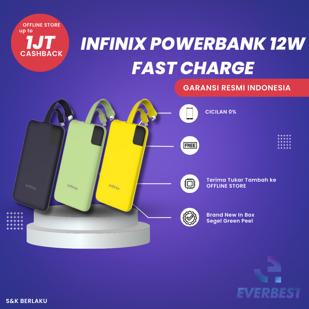 Jual INFINIX POWERBANK FAST CHARGE (12W) | Shopee Indonesia