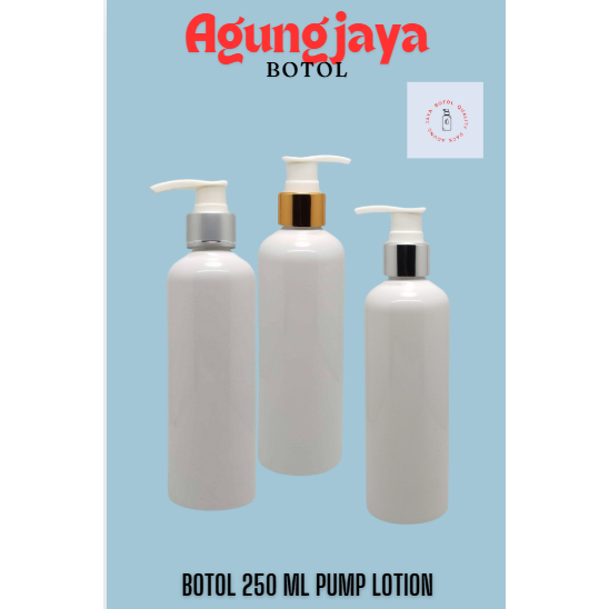 Jual Botol Sabun 250 ml BR Putih Pump Lotion / Botol Plastik / Botol Kosmetik Br / Botol Lotion ...