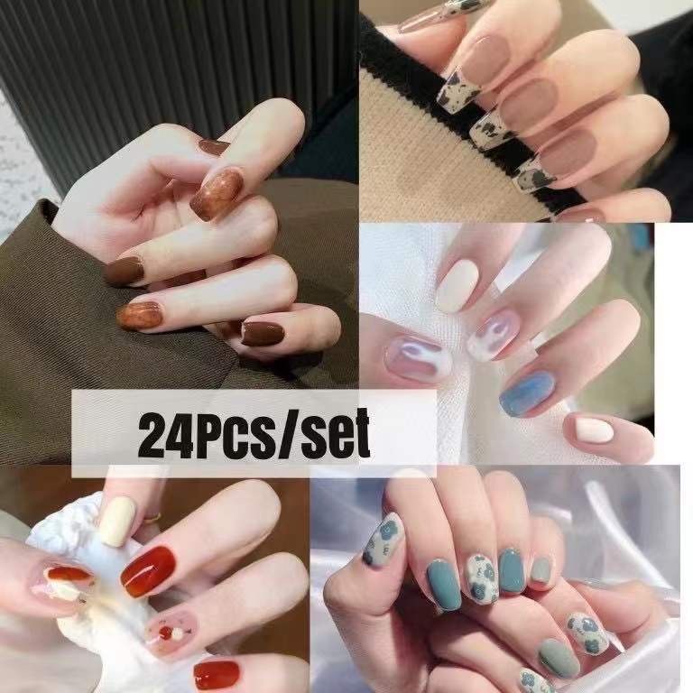 Jual LK13267-LK13398 24Pcs Kuku Palsu Motif Kartun 24 Pcs Fake Nail ...