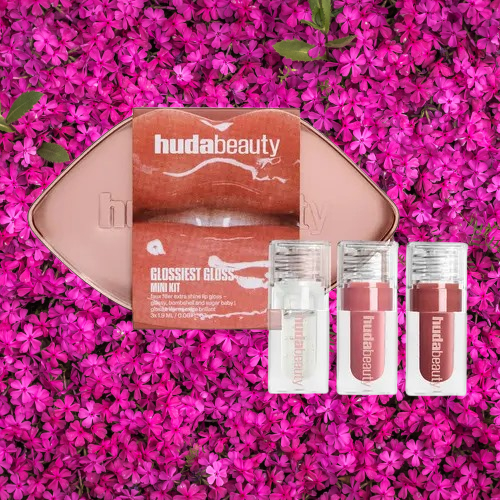 Jual HUDA BEAUTY GLOSSIEST GLOSS MINI KIT ORIGINAL | Shopee Indonesia