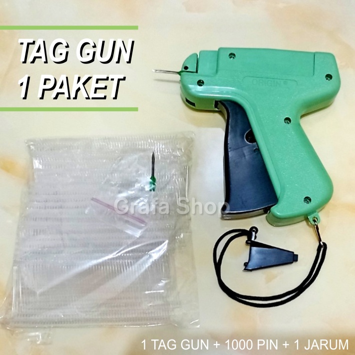 Jual Alat Tembak Tag Gun Price Tag Label Baju Laundry Full Set 1 Paket ...