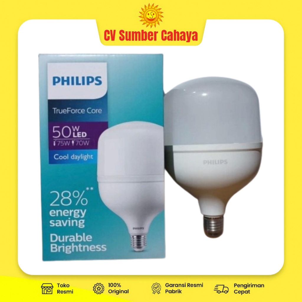 Jual Philips Lampu LED Tabung LED 50W 50Watt 50 Watt Putih Jumbo TrueForce Core Cool Daylight ...