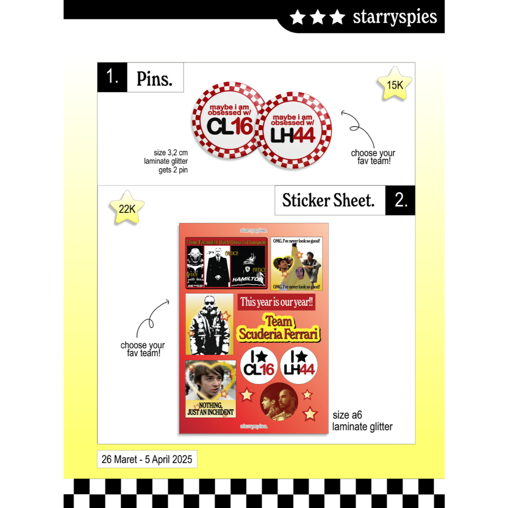 Jual Sticker & Pins Formula 1 Edition | Shopee Indonesia