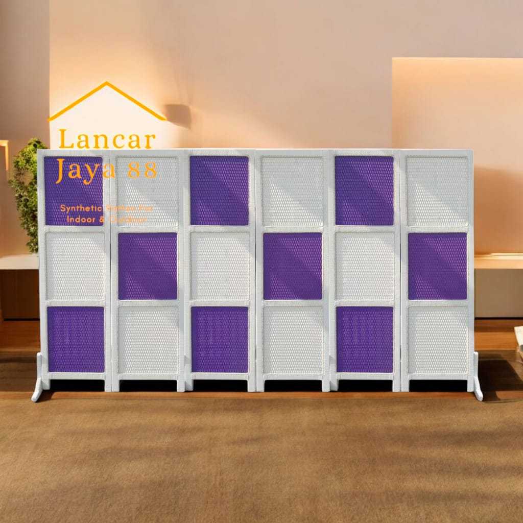 Jual Sketsel Ruangan Rotan Sintetis 6 Panel Tinggi 170 Cm | Shopee ...