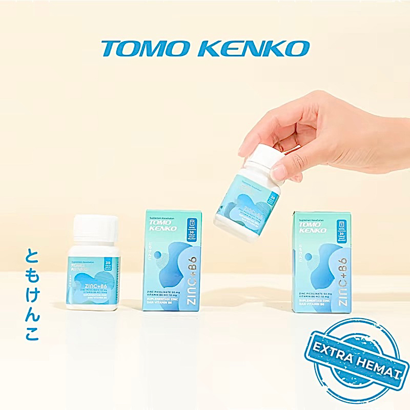 Jual [Ready Stock] TOMO KENKO ZINC + VIT B6 Bebas Gluten | Shopee Indonesia