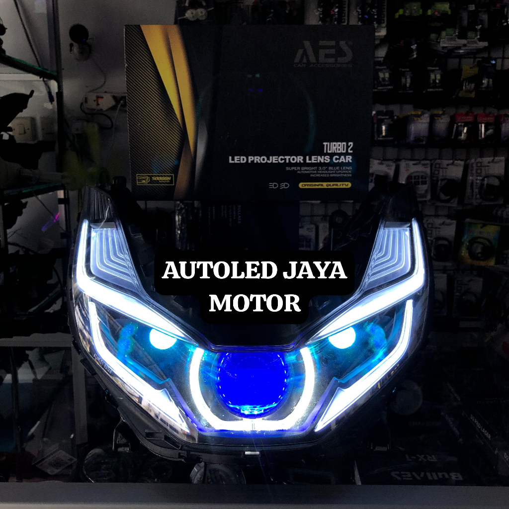 Jual BILED PCX 160 FULLSET REFLEKTOR PROJECTOR BILED AES TURBO GEN 2 3 ...