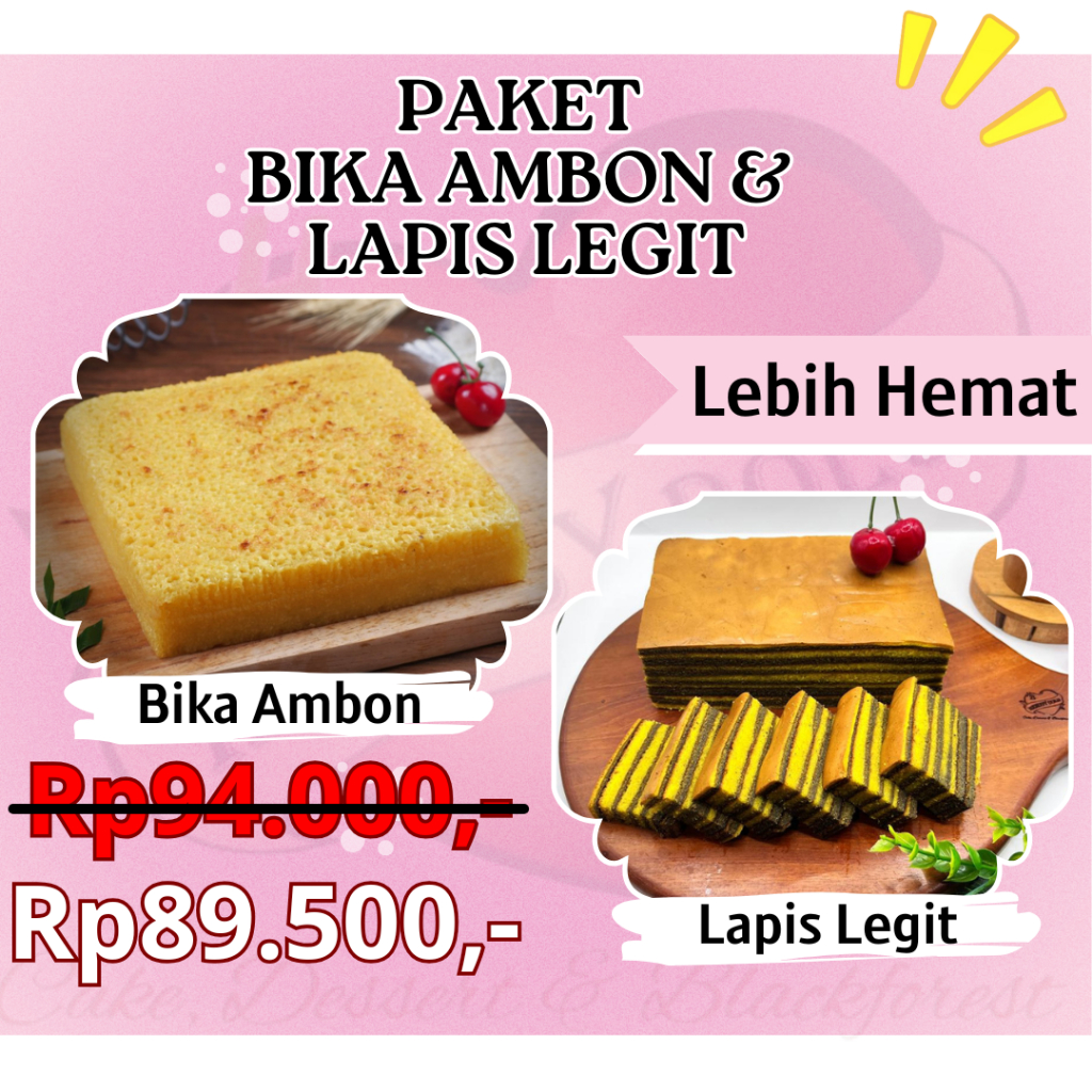 Jual Bika Ambon / Lapis Legit / Kue Bika Ambon Medan | Shopee Indonesia