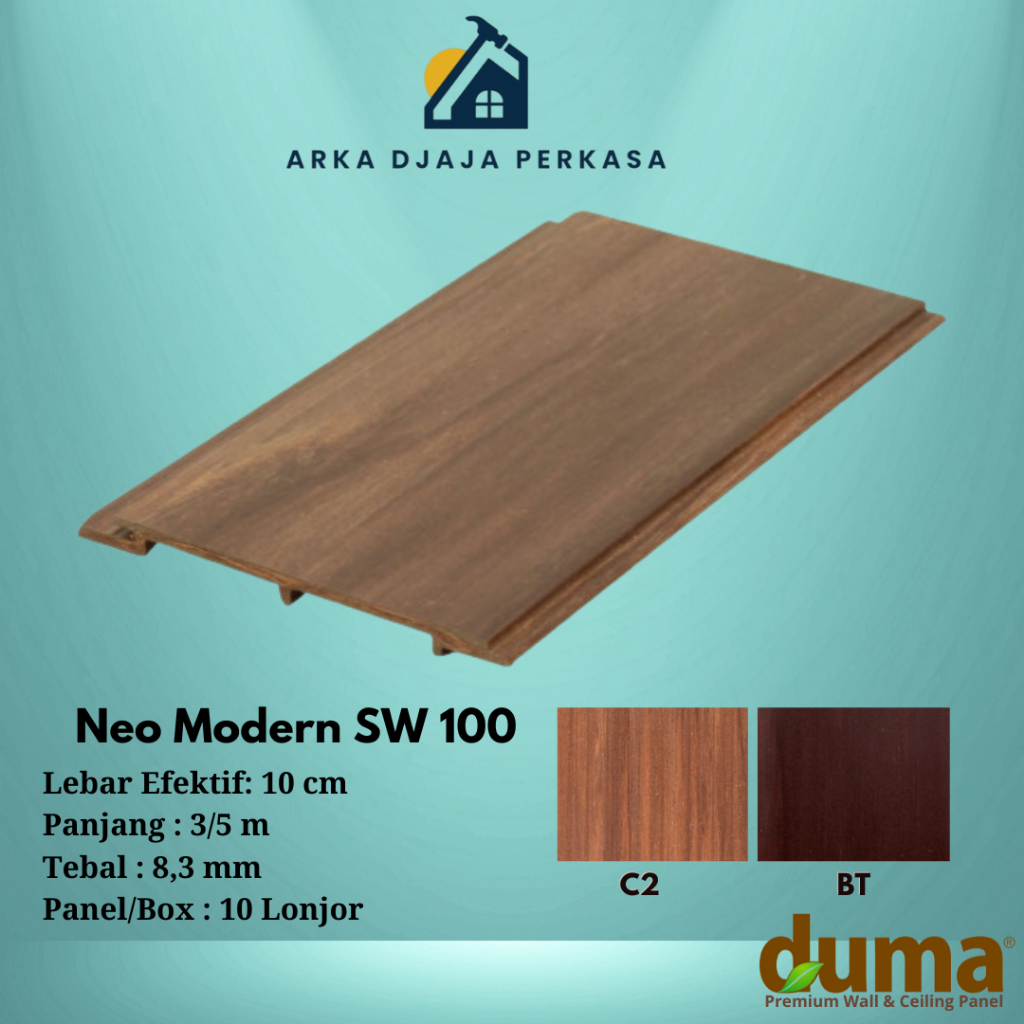 Jual Duma Panel Neo Modern SW 100 Bahan WPC Pelapis Dinding dan Plafon ...
