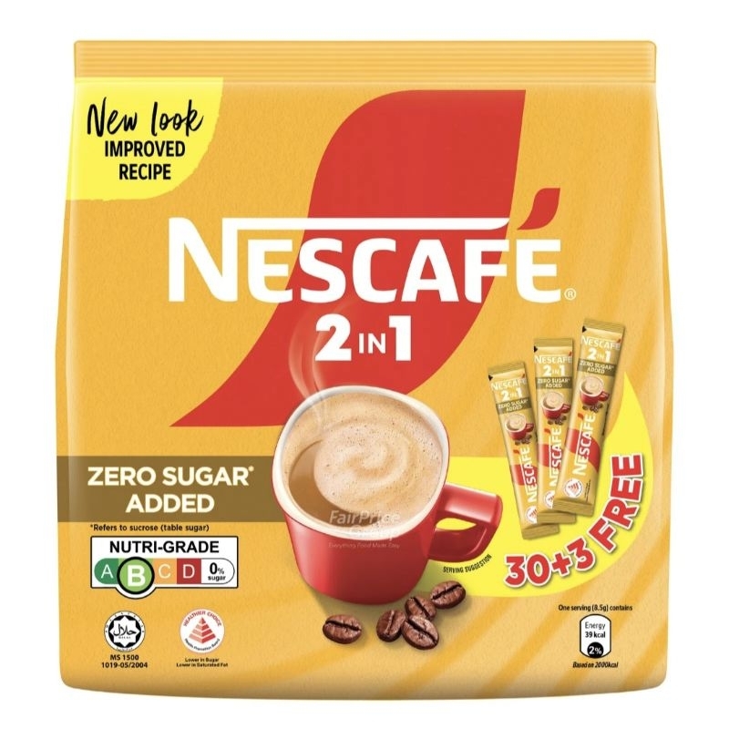 Jual Nescafe 2in1 No Sugar Singapore SG Kopi bebas gula Sugar Free 2 in ...
