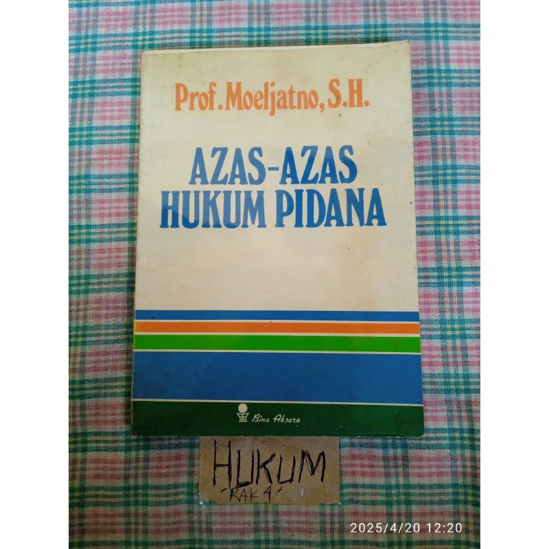 Jual buku azas -azas hukum pidana | Shopee Indonesia