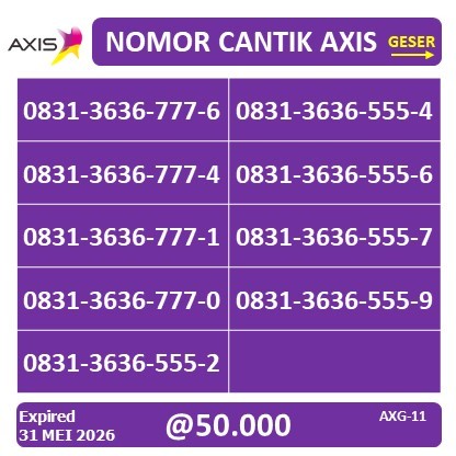 Jual Kartu Perdana Axis Nomor Cantik Super Murah | Shopee Indonesia