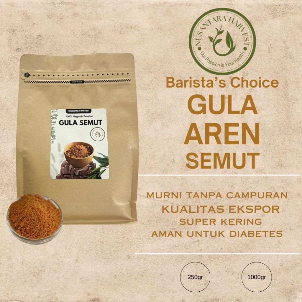 Jual Nusantara Harvest Gula Aren Bubuk 1 Kg (Palm Sugar/ Gula Semut ...