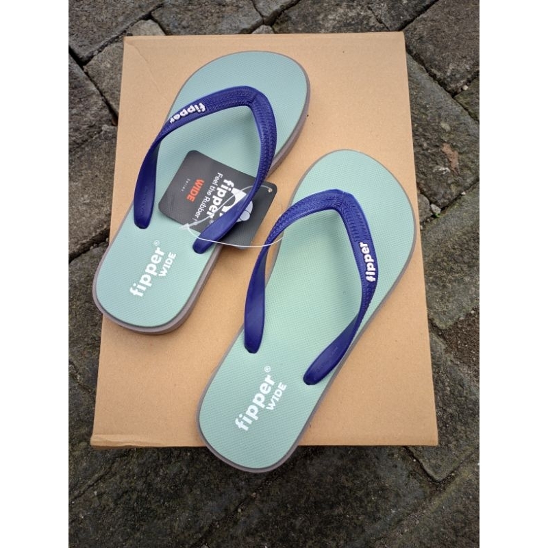 Jual Fipper wide Green schist/ Grey nobel/ Navy | Shopee Indonesia