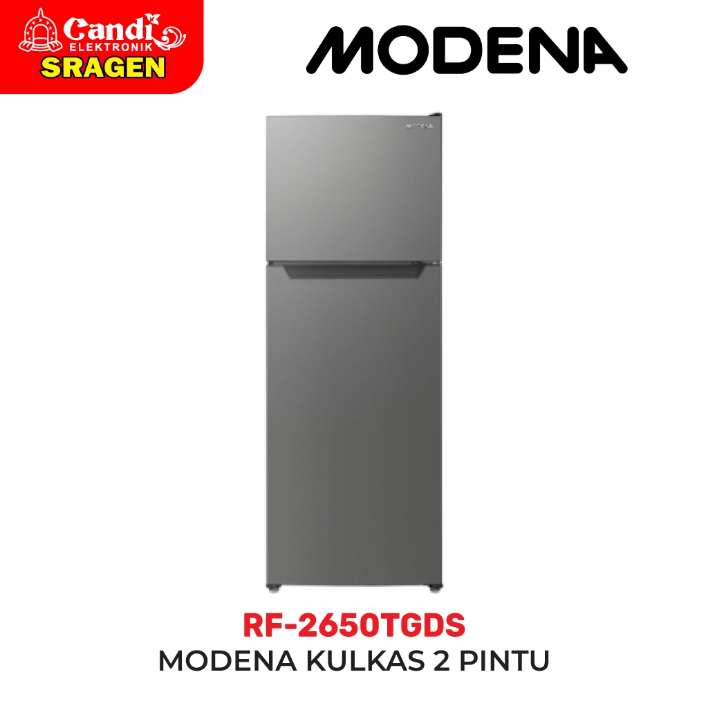 Jual MODENA Kulkas 2 Pintu 269 Liter - RF-2650TGDS | Shopee Indonesia