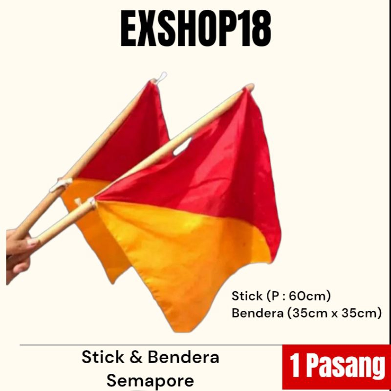 Jual Stick & Bendera Semapore Pramuka Sepasang / Stik Semapore ...