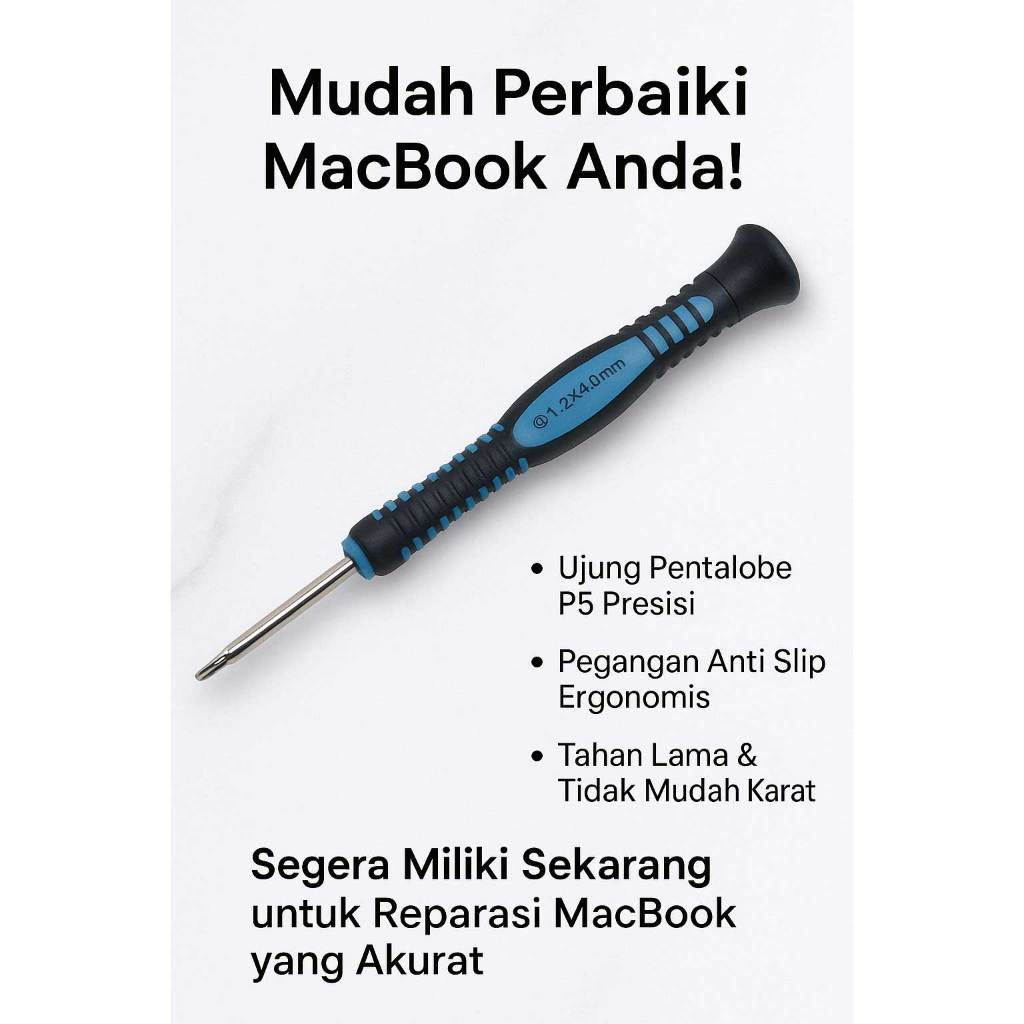 Jual Obeng Pentalobe P5 1.2mm MacBook Pro Air M1 M2 Retina - Alat ...