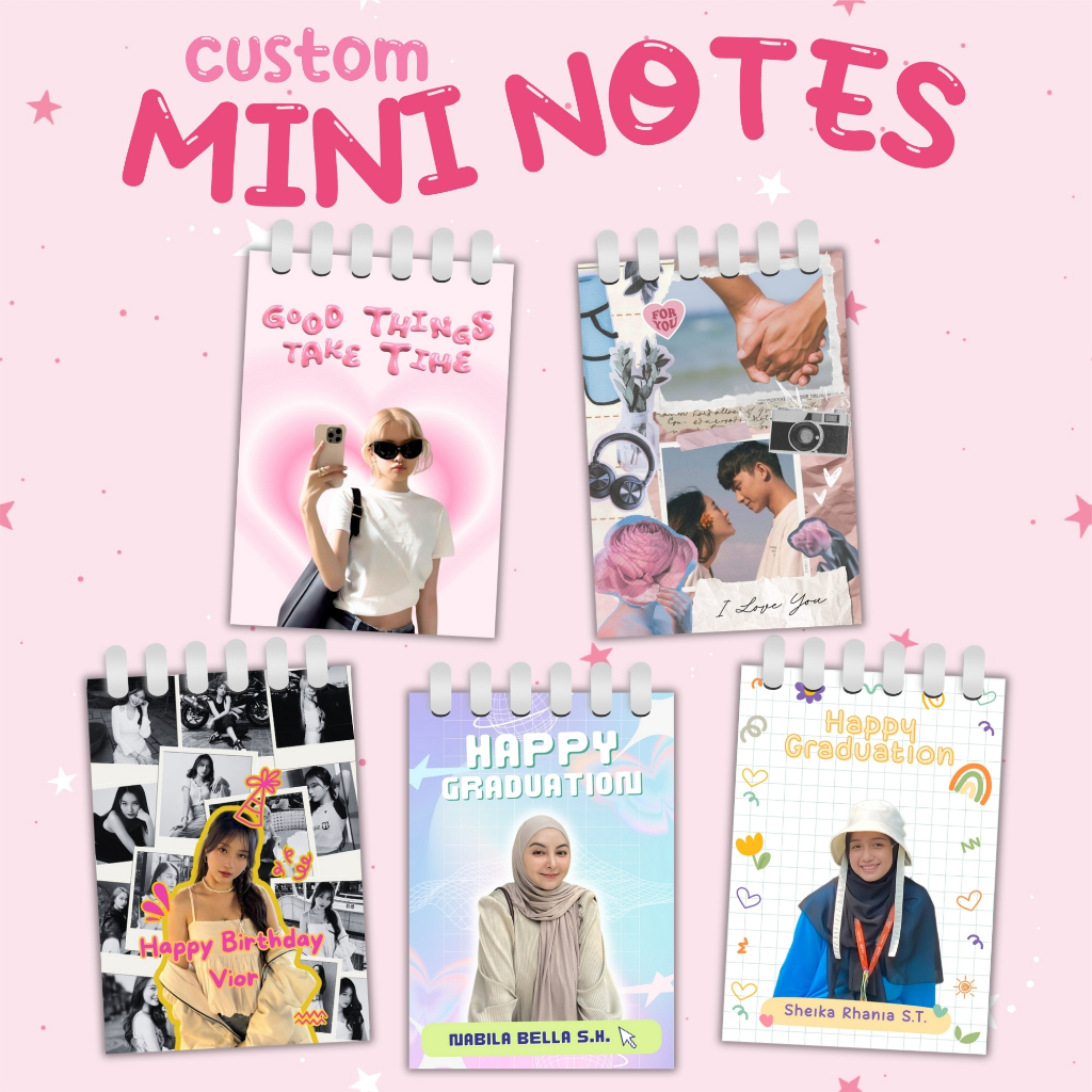 Jual CUSTOM MINI NOTES A7 || NOTEBOOK BUKU CATATAN KECIL KADO ULTAH ...