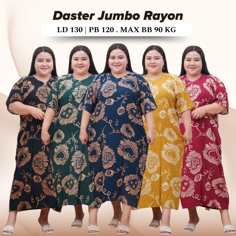 Jual Daster Rayon Jumbo Ld 130 Busui Kancing Depan Bisa Pilih Warna ...