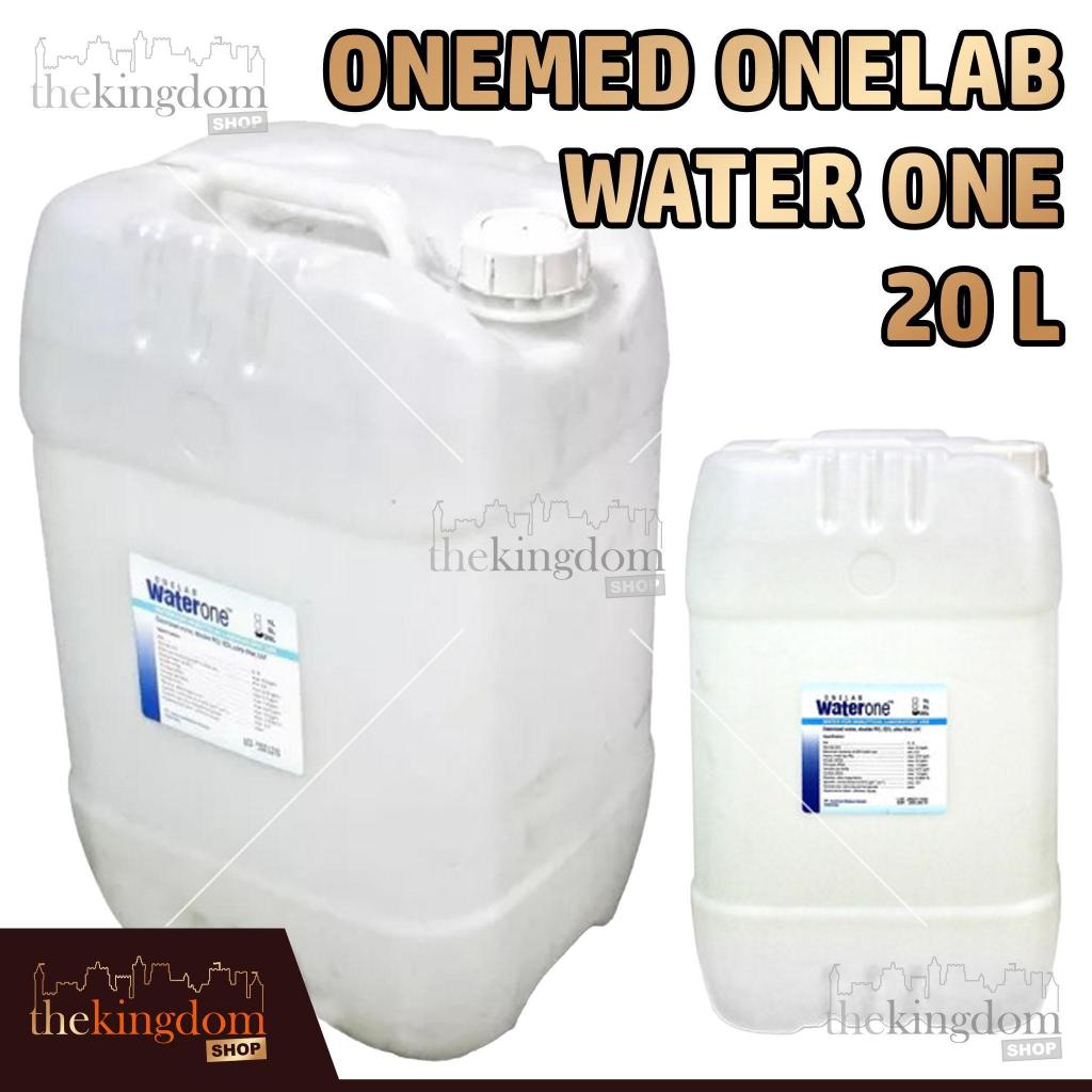Jual Onemed Onelab Water One 20 Liter Deionized 20L Aquades Air Steril Purified WaterOne L Cuci ...